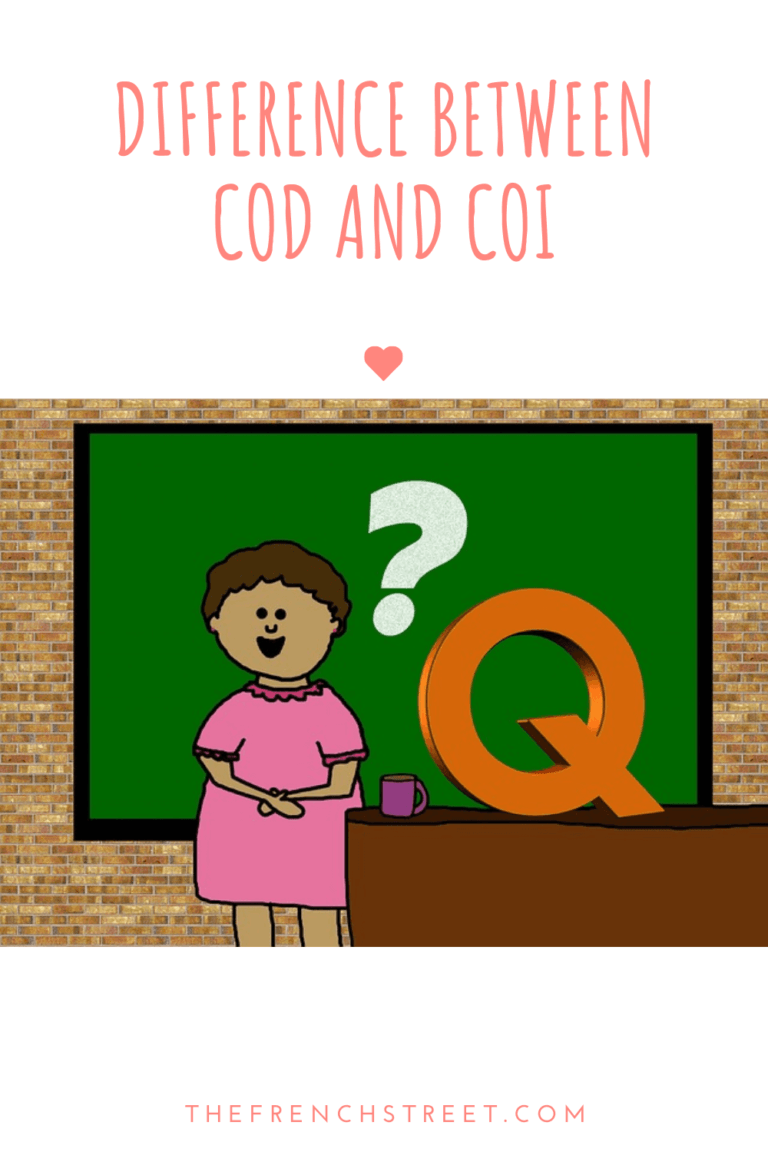 Difference Between COD and COI | The French Street
